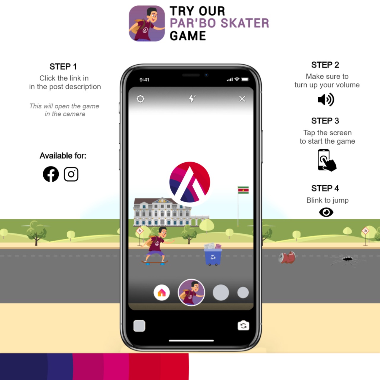 Apptastic creert klantenbinding via Par’bo Skater Game – ICT Association Suriname